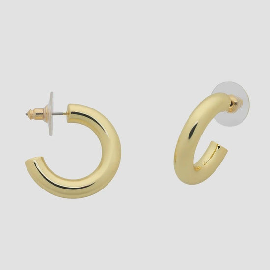 Reba Gold Hoop Earrings by – Kohl and Soda